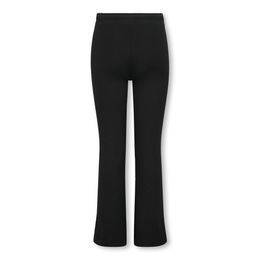 KIDS Only M&auml;dchen Leggings "KOGFEVER RIB FLARED PANTS CP JRS NOOS", schwarz, Gr. 146, unifarben, Jersey, Obermaterial: 95% Polyester, 5% Elasthan,