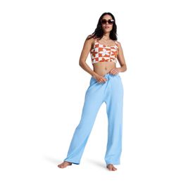 Roxy Damen Strandhose "Nazare Surf Spot", blau, Gr. M, Obermaterial: 67% Baumwolle, 33% Viskose., Hosen