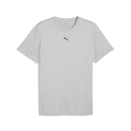 Puma Herren Trainingsshirt "TAD ESSENTIALS Meliertes T-Shirt mit Cat Logo Herren", grau, Gr. XL, Obermaterial: 100% Polyester, Shirts
