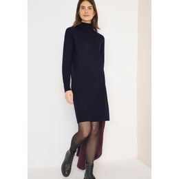 Cecil Damen Strickkleid, blau, Gr. XXL, meliert, Web, 33% Polyester, 31% Polyacryl, 24% Baumwolle, 12% Nylon, Kleider, knielang