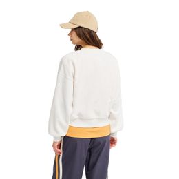 Roxy Damen Rundhalspullover "Chill Story", wei&szlig;, Gr. M, Obermaterial: 65% Polyester, 35% Baumwolle., Pullover