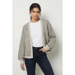 V&eacute;ro Moda VERO MODA Damen Strickjacke "VMLOVELY LS OPEN CARDIGAN", grau, Gr. XS, unifarben, Strick, Obermaterial: 78% Polyester, 12% Nylon, 8% Wolle, 2%