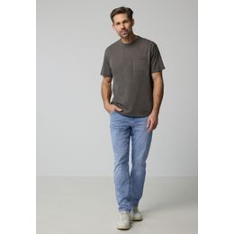 Street One MEN Herren Regular-fit-Jeanslight blau wash, Gr. 32, unifarben, Jeans, 89% Baumwolle, 8% Polyester, 3% Elasthan, Jeans, Middle Waist