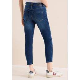 Cecil Damen Comfort-fit-Jeansdunkelblau wash, Gr. 27, unifarben, Jeans, 78% Baumwolle, 20% Polyester, 2% Elasthan, Jeans, 5-Pocket-Style
