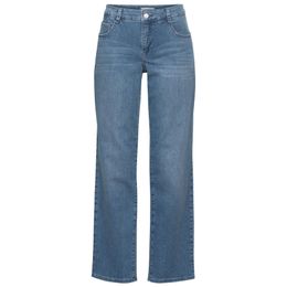 MAC Damen Bequeme Jeans "Gracia", blau, Gr. 40, unifarben, Denim/Jeans, Obermaterial: 91% Baumwolle, 7% Elastomultiester, 2% Elasthan, Jeans