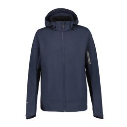 Icepeak Herren Softshelljacke "BARMSTEDT", blau, Gr. 46, Obermaterial: 100% Polyester, Jacken, wasserabweisend, winddicht, mit Wassers&auml;ule 10000,