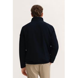 Bugatti Herren Blouson "Regular Fit", blau, Gr. 48, unifarben, 100% Polyester, Jacken, wasserabweisend mit Cord-Details