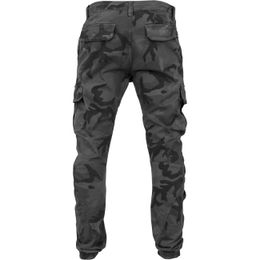 Urban Classics Herren Cargohose "Urban Classics Herren Camo Cargo Jogging Pants", grau, Gr. 34, 98% Baumwolle, 2% Elasthan, Hosen