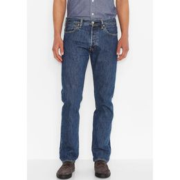 Levi's Levi's Herren Straight-Jeans &raquo;501 LEVI'S ORIGINAL&laquo; mit Markenlabel blau 32, L&auml;nge 34