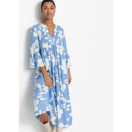 bonprix Maxikleid, blau, Viskose