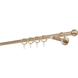 mydeco Gardinenstange &raquo;20mm Ball Wandtr&auml;ger 12 cm&laquo; 1 l&auml;ufig-l&auml;ufig Fixma&szlig; grau B/L: 130cm, 1 l&auml;ufig