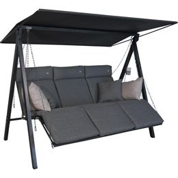 Angerer Freizeitm&ouml;bel Hollywoodschaukel 'Lounge Smart' 3-Sitzer grau 210 x 160 x 145 cm