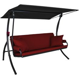 Angerer Freizeitm&ouml;bel Hollywoodschaukel 'Elegance Joy' 3-Sitzer bordeaux 210 x 160 x 145 cm