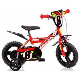 Kinderfahrrad DINO BIKES "12" Pro Cross Kinderfahrrad Jungen stabiler Stahl-Rahmen St&uuml;tzr&auml;der", rot, Fahrr&auml;der, Kinder, 22cm, 12 Zoll (30,48cm), mit St&uuml;tzr&auml;dern, Frontschild und coolen Schutzblechen