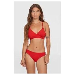 O`Neill Bandeau-Bikini O'NEILL "ESSENTIALS BAAY MAOI BIKINI SET", Damen, Gr. 36, N-Gr, rot (rot coat), Obermaterial: 85% Polyamid, 15% Elasthan, Bikini-Sets
