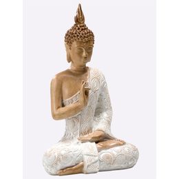 IMPRESSIONEN Buddha, Natur, Gr. H/B/T ca. 31,5/19/12 cm, Figuren & Skulpturen, Material: Polyresin