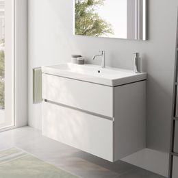 Villeroy & Boch Villeroy & Boch Avento Waschtisch, evineo ineo5 evo Unterschrank B: 98 cm, 2 Ausz&uuml;ge, mit Griffmulde,, 4156A5R1+BE0725WM,