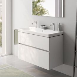 Villeroy & Boch Villeroy & Boch Avento Doppelwaschtisch, evineo ineo5 evo Unterschrank B: 98 cm, 2 Ausz&uuml;ge, mit Griffmulde,, 4156A4RW+BE0725WM,