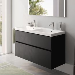 Villeroy & Boch Villeroy & Boch Avento Doppelwaschtisch, evineo ineo5 evo Unterschrank B: 118 cm, 4 Ausz&uuml;ge, mit Griffmulde,, 4A23CKRW+BE0726BM,