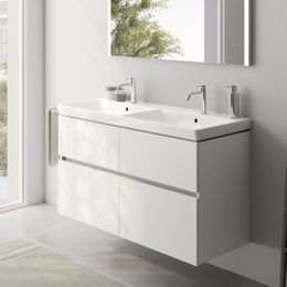 Villeroy & Boch Villeroy & Boch Avento Doppelwaschtisch, evineo ineo5 evo Unterschrank B: 118 cm, 4 Ausz&uuml;ge, mit Griffmulde,, 4A23CK01+BE0726WM,