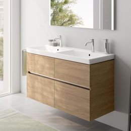 Villeroy & Boch Villeroy & Boch Avento Doppelwaschtisch, evineo ineo5 evo Unterschrank B: 118 cm, 4 Ausz&uuml;ge, mit Griffmulde,, 4A23CKRW+BE0726OA,