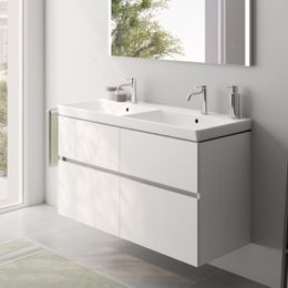 Villeroy & Boch Villeroy & Boch Avento Doppelwaschtisch, evineo ineo5 evo Unterschrank B: 118 cm, 4 Ausz&uuml;ge, mit Griffmulde,, 4A23CKRW+BE0726WM,