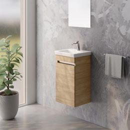 Villeroy & Boch Villeroy & Boch Subway 3.0 Handwaschbecken, evineo ineo5 evo Unterschrank B: 35 cm, mit 1 T&uuml;r, mit Griffmulde,, 43703801+BE0727OA,