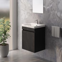 Villeroy & Boch Villeroy & Boch Subway 3.0 Handwaschbecken, evineo ineo5 evo Unterschrank B: 48 cm, mit 1 T&uuml;r, mit Griffmulde,, 4370FF01+BE0728BM,