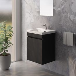Villeroy & Boch Villeroy & Boch Subway 3.0 Handwaschbecken, evineo ineo5 evo Unterschrank B: 48 cm, mit 1 T&uuml;r, mit Griffmulde,, 4370FFRW+BE0728BM,