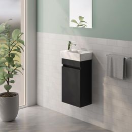 Villeroy & Boch Villeroy & Boch Avento Handwaschbecken, evineo ineo5 evo Unterschrank B: 33 cm, mit 1 T&uuml;r, mit Griffmulde,, 43003RRW+BE0721BM,