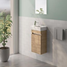 Villeroy & Boch Villeroy & Boch Avento Handwaschbecken, evineo ineo5 evo Unterschrank B: 33 cm, mit 1 T&uuml;r, mit Griffmulde,, 43003RRW+BE0721OA,