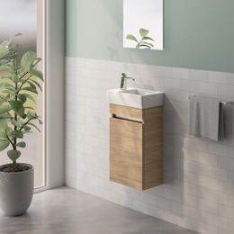 Villeroy & Boch Villeroy & Boch Avento Handwaschbecken, evineo ineo5 evo Unterschrank B: 33 cm, mit 1 T&uuml;r, mit Griffmulde,, 43003RR1+BE0721OA,