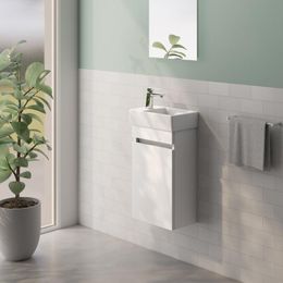 Villeroy & Boch Villeroy & Boch Avento Handwaschbecken, evineo ineo5 evo Unterschrank B: 33 cm, mit 1 T&uuml;r, mit Griffmulde,, 43003RRW+BE0721WM,