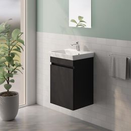 Villeroy & Boch Villeroy & Boch Avento Handwaschbecken, evineo ineo5 evo Unterschrank B: 43 cm, mit 1 T&uuml;r, mit Griffmulde,, 735845RW+BE0722BM,
