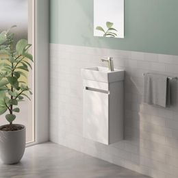 Villeroy & Boch Villeroy & Boch Avento Handwaschbecken, evineo ineo5 evo Unterschrank B: 33 cm, mit 1 T&uuml;r, mit Griffmulde,, 43003LRW+BE0721WM,