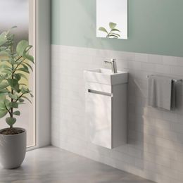 Villeroy & Boch Villeroy & Boch Avento Handwaschbecken, evineo ineo5 evo Unterschrank B: 33 cm, mit 1 T&uuml;r, mit Griffmulde,, 43003LR1+BE0721WH,