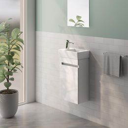 Villeroy & Boch Villeroy & Boch Avento Handwaschbecken, evineo ineo5 evo Unterschrank B: 33 cm, mit 1 T&uuml;r, mit Griffmulde,, 43003R01+BE0721WH,