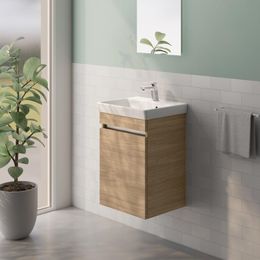 Villeroy & Boch Villeroy & Boch Avento Handwaschbecken, evineo ineo5 evo Unterschrank B: 43 cm, mit 1 T&uuml;r, mit Griffmulde,, 735845RW+BE0722OA,