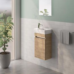 Villeroy & Boch Villeroy & Boch Avento Handwaschbecken, evineo ineo5 evo Unterschrank B: 33 cm, mit 1 T&uuml;r, mit Griffmulde,, 43003R01+BE0721OA,