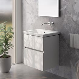 Villeroy & Boch Villeroy & Boch Subway 3.0 Waschtisch, evineo ineo5 evo Unterschrank B: 58 cm, 2 Ausz&uuml;ge, mit Griffmulde,, 4A7062R1+BE0723WM,