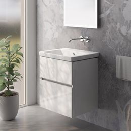 Villeroy & Boch Villeroy & Boch Subway 3.0 Waschtisch, evineo ineo5 evo Unterschrank B: 58 cm, 2 Ausz&uuml;ge, mit Griffmulde,, 4A7063RW+BE0723WH,