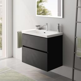 Villeroy & Boch Villeroy & Boch Subway 3.0 Waschtisch, evineo ineo5 evo Unterschrank B: 78 cm, 2 Ausz&uuml;ge, mit Griffmulde,, 4A7081RW+BE0724BM,