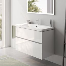 Villeroy & Boch Villeroy & Boch Subway 3.0 Waschtisch, evineo ineo5 evo Unterschrank B: 98 cm, 2 Ausz&uuml;ge, mit Griffmulde,, 4A70A5R1+BE0725WH,