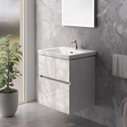 Villeroy & Boch Villeroy & Boch Subway 3.0 Waschtisch, evineo ineo5 evo Unterschrank B: 58 cm, 2 Ausz&uuml;ge, mit Griffmulde,, 4A706001+BE0723WH,