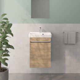 evineo ineo5 evo Unterschrank B: 43 cm, 1 T&uuml;r, mit Griffmulde, f&uuml;r Villeroy & Boch Avento Handwaschbecken,, BE0722OA,