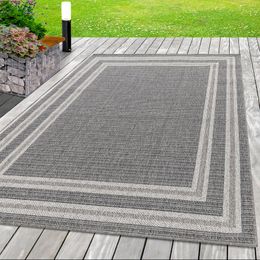 Teppich Ayyildiz Teppiche "ARUBA 4901", grau, B:120cm H:6mm L:170cm, Polypropylen, Teppiche, Teppich, Pflegeleicht, Modern, In- und Outdoor geeignet