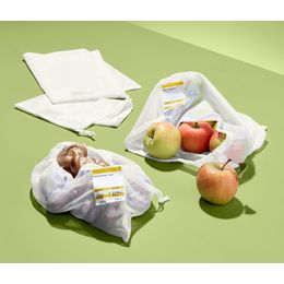 Tchibo - 4 Obst- und Gem&uuml;senetze - wei&szlig;