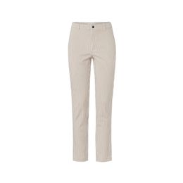 Tchibo - Gestreifte Stretch-Twill-Hose - Damen - Gr. 40 - creme/gestreift
