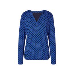 Tchibo - Bedrucktes Blusenshirt - Damen - Gr. XXL - dunkelblau/print