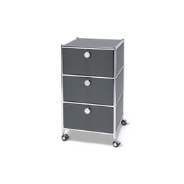 Tchibo - Rollcontainer &raquo;Cn3&laquo; mit 3 Schubladen - 40x40x70,5cm - chrom - Metall